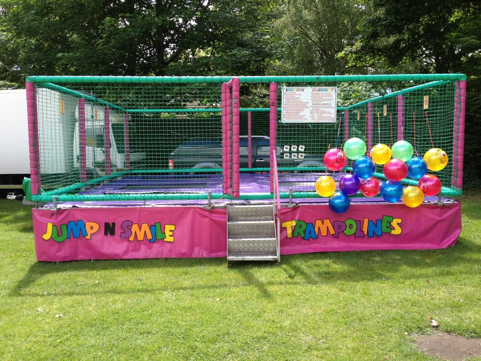 Six Bed Trampolines For Hire - Richardsons Amusements